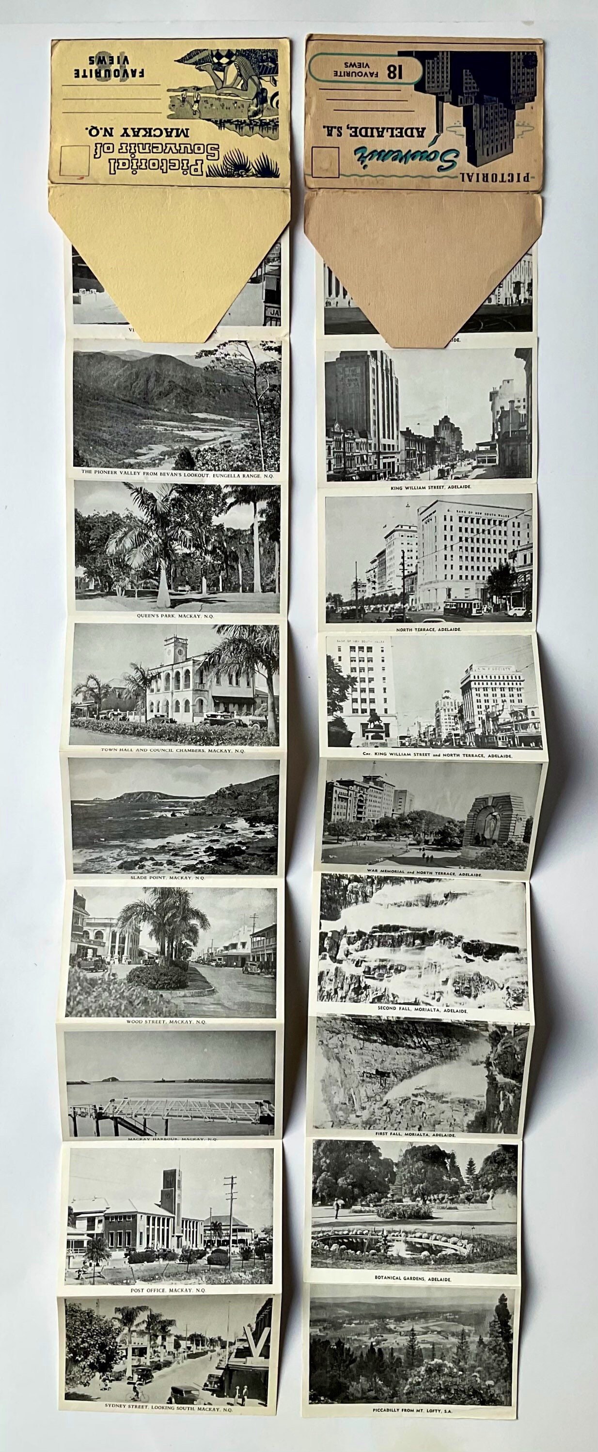 A Collection of 6 Vintage Foldout Postcards Art Deco Pictorial - Etsy