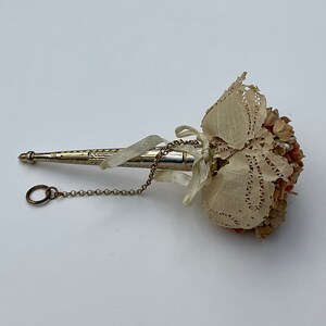 Antique Victorian Tussie Mussie or Posy Holder, Silver Plated With the ...