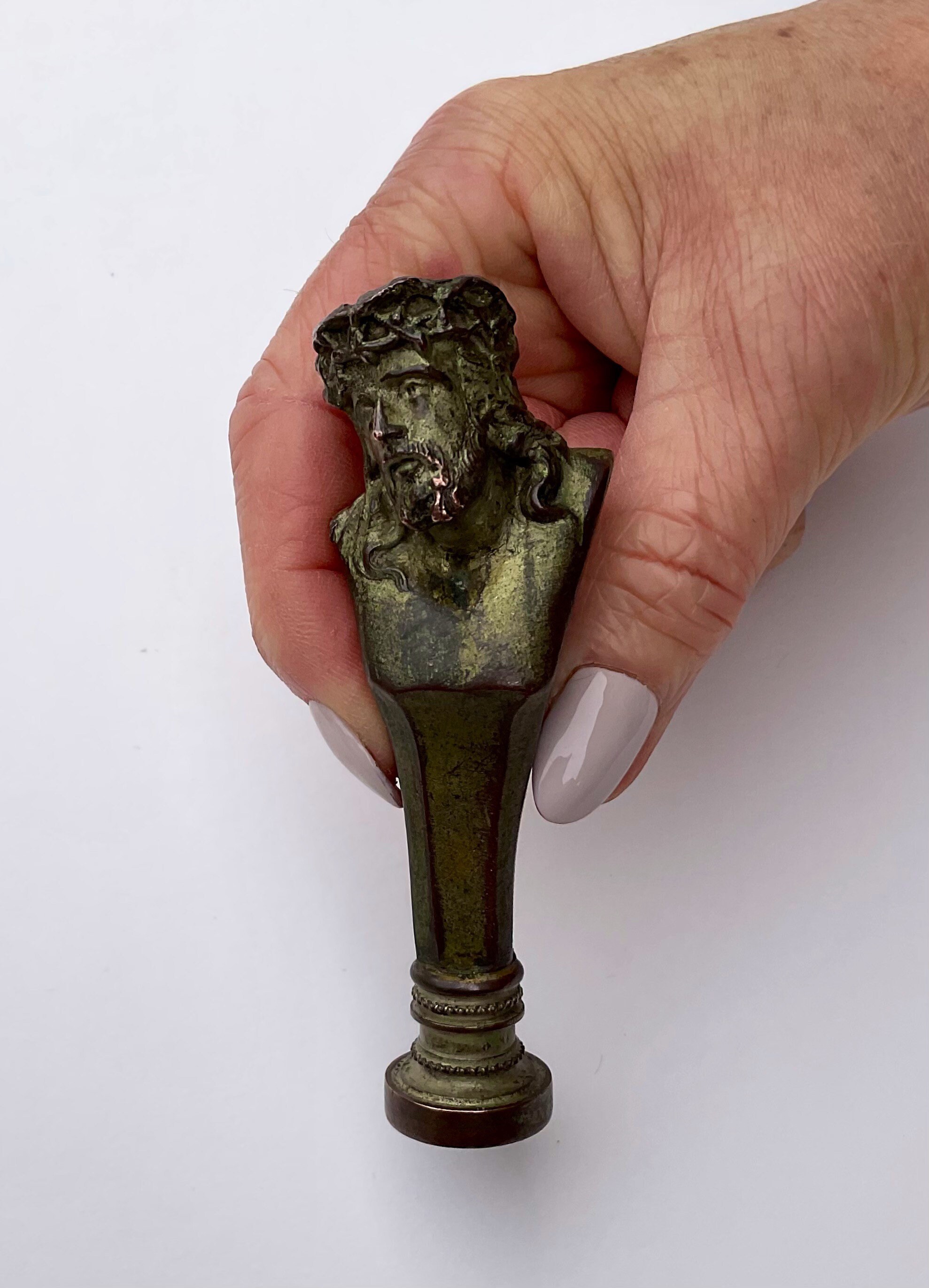 19th Century French Art Nouveau Solid Bronze Jesus Christ Wax - Etsy