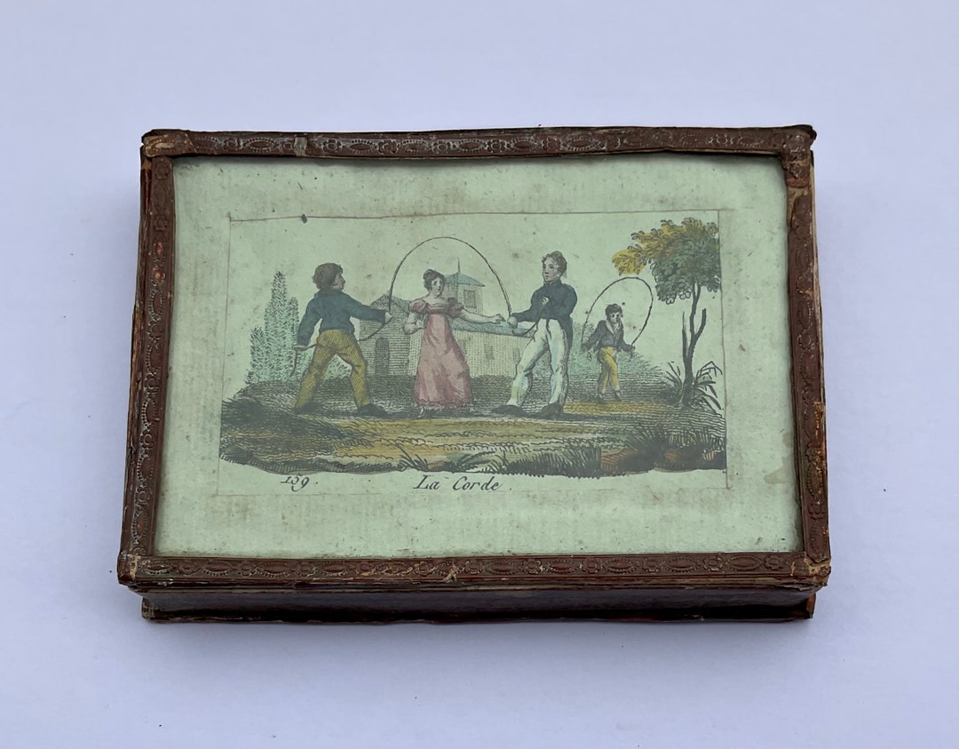Rare 19th Century French Candy Box in the Form of a Book With a Hand ...
