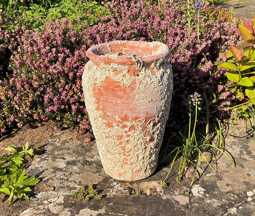 19th Century Terracotta Octopus Trap, Coral and Seashell Encrusted ...