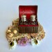 Two Antique Perfume Bottles in Leather Case, Victorian Novelty Treasure ...