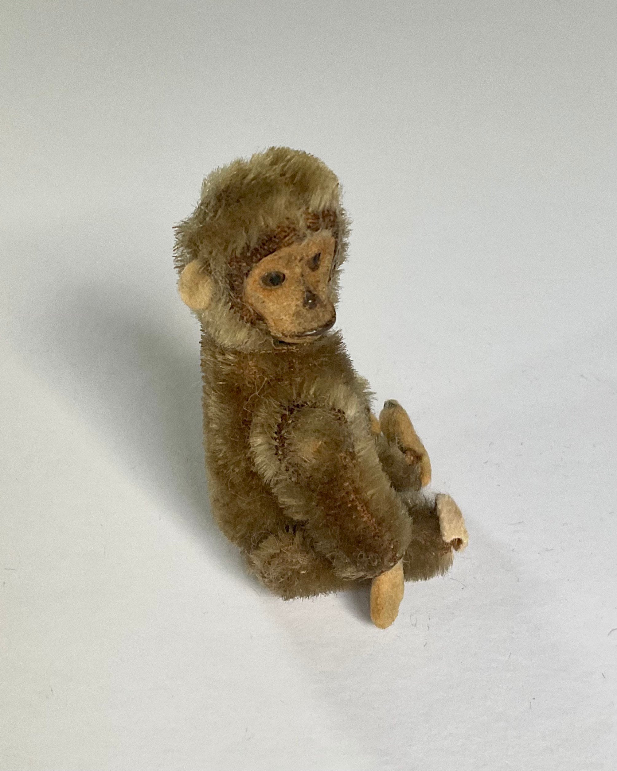 Vintage German Schuco Monkey Perfume Bottle Brown Mohair Plush Circa ...
