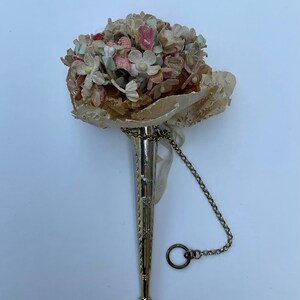 Antique Victorian Tussie Mussie or Posy Holder, Silver Plated With the ...