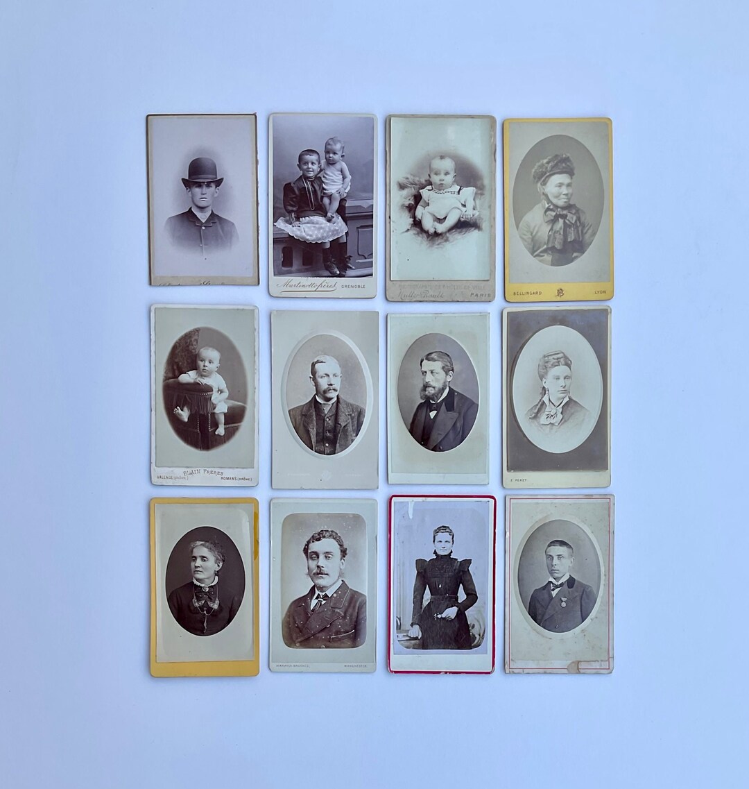 Collection of 12 Carte De Visite CDV Photographs Circa 1870’s - Etsy