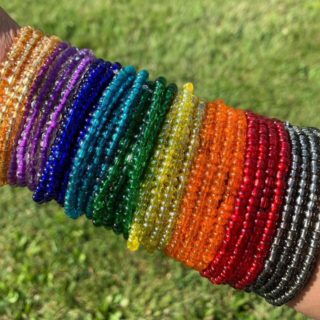 Glass Waist Beads - Etsy