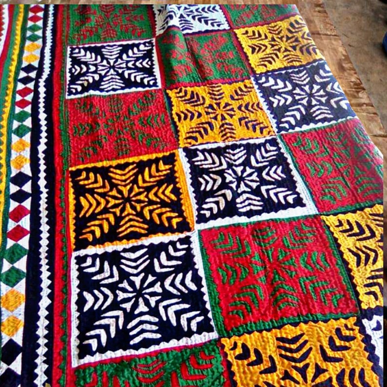 Pakistani Sindhi Rilli Quilt Quilts patchwork Handmade | Etsy