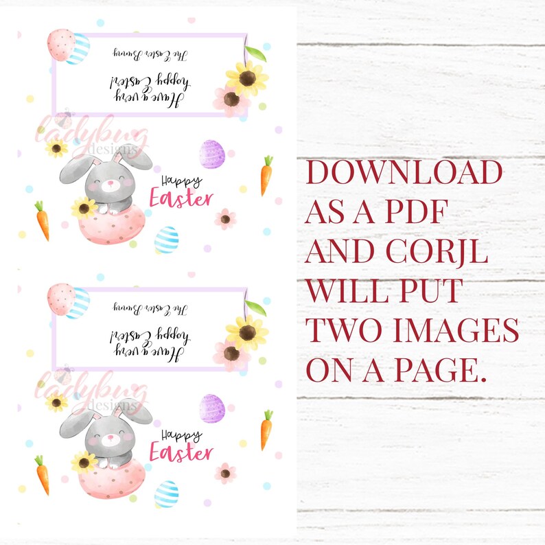 Easter Bunny Candy Bar Wrappers Instant Download, Easter Printable ...