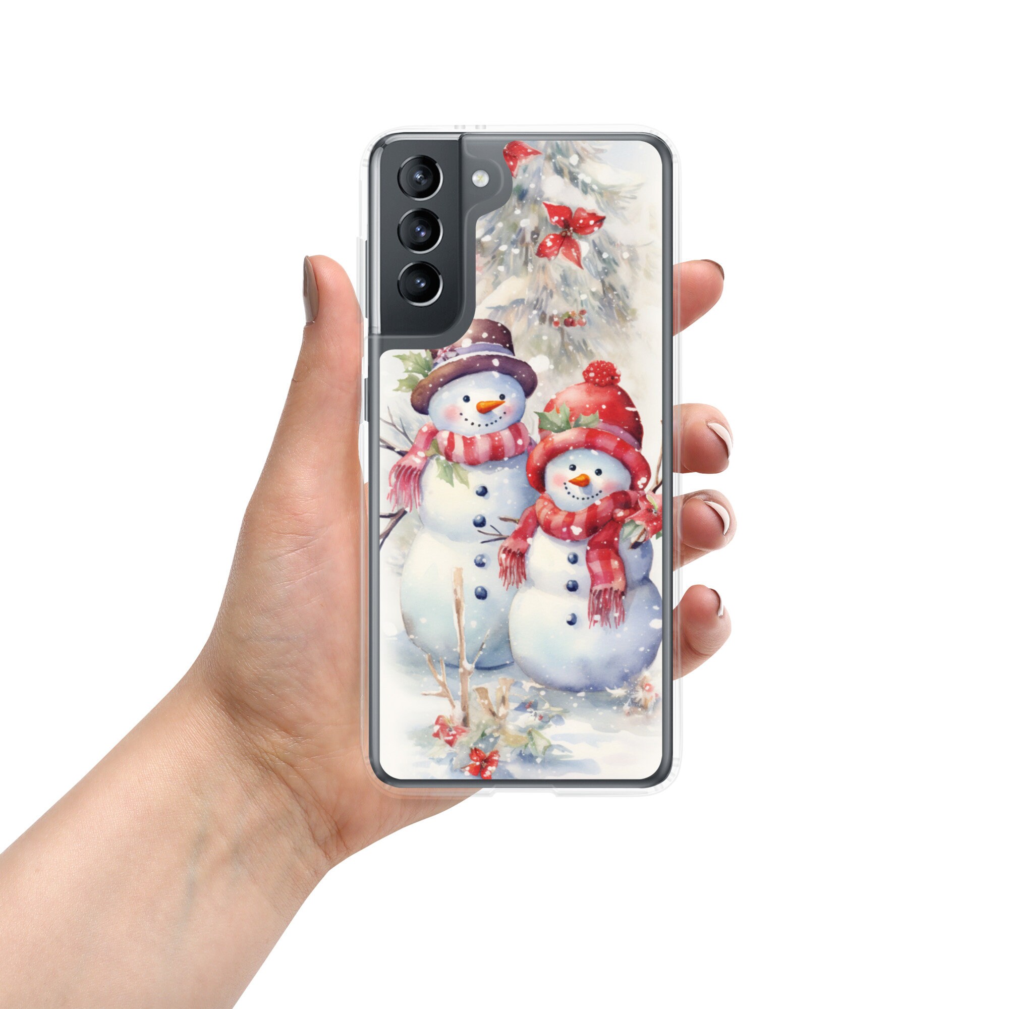 Snowman Phone Case for Samsung, Cute Snowman Phone Case, Christmas ...