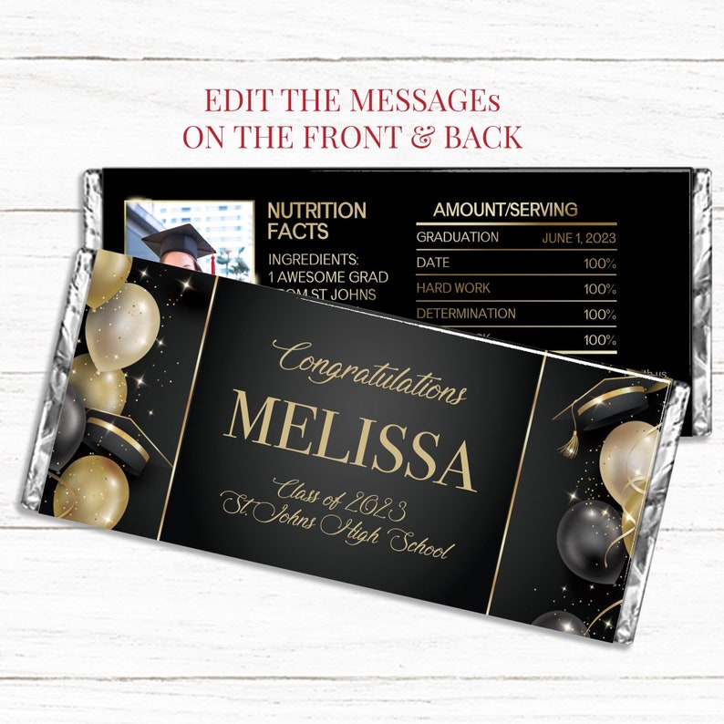 Graduation Candy Bar Wrapper, Graduation Party Favor, Candy Bar ...
