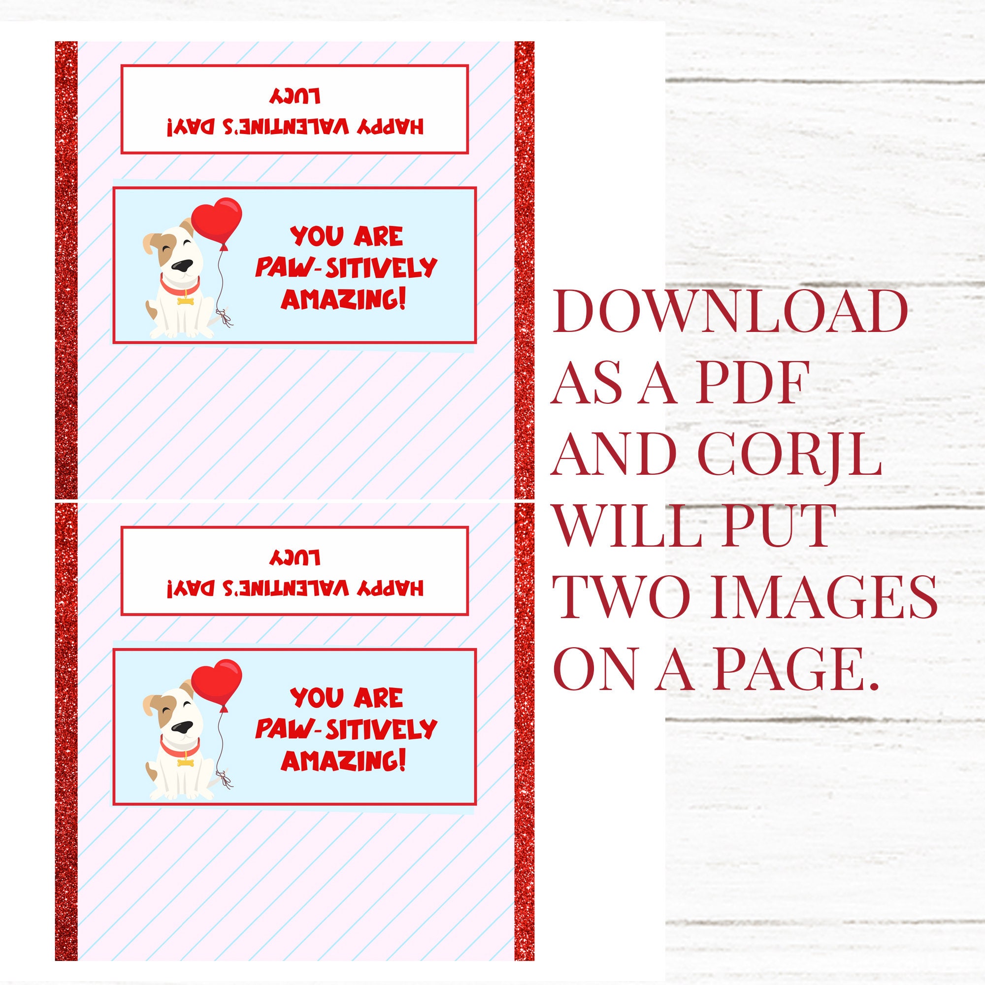 Valentine Day Candy Bar Wrapper, Personalized Valentines Day Candy ...