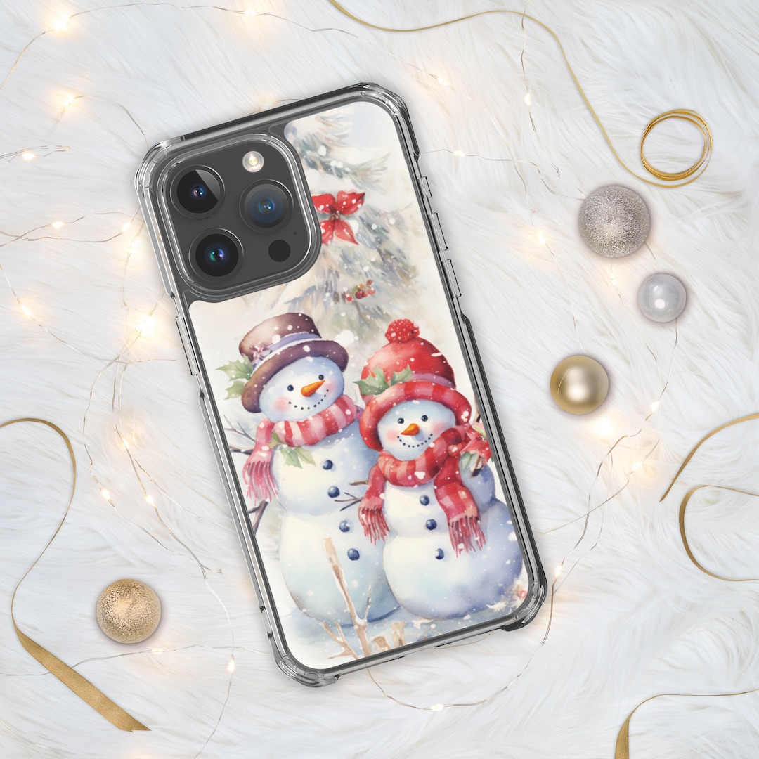 Snowman Phone Case for Iphone, Cute Snowman Phone Case, Christmas Phone ...