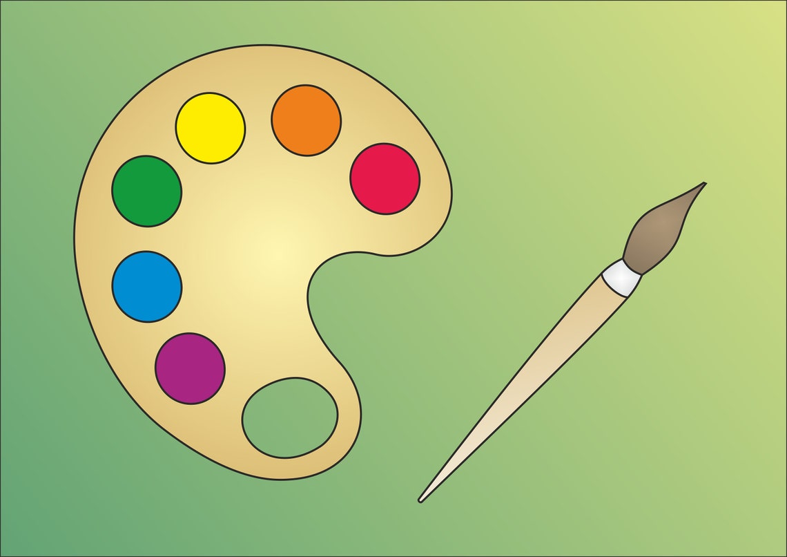 Pinsel Clipart Pinsel svg Pinselzeichnung Pinsel Icon Art | Etsy