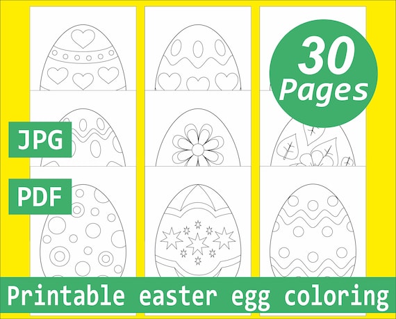 Printable Easter Egg Coloring Pages - Mom. Wife. Busy Life.
