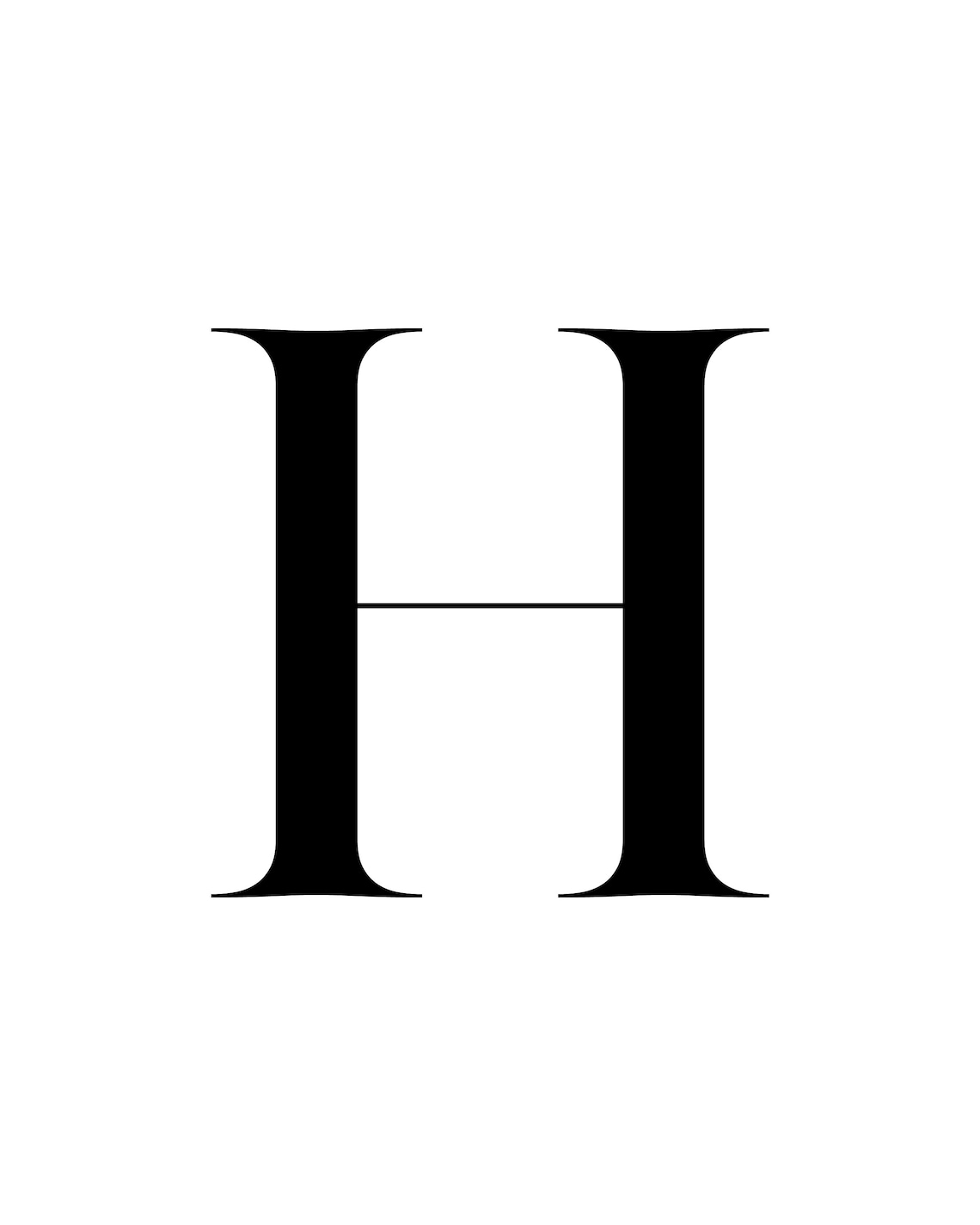 Letter H Uppercase | Digital Printable Art | Instant Download ...