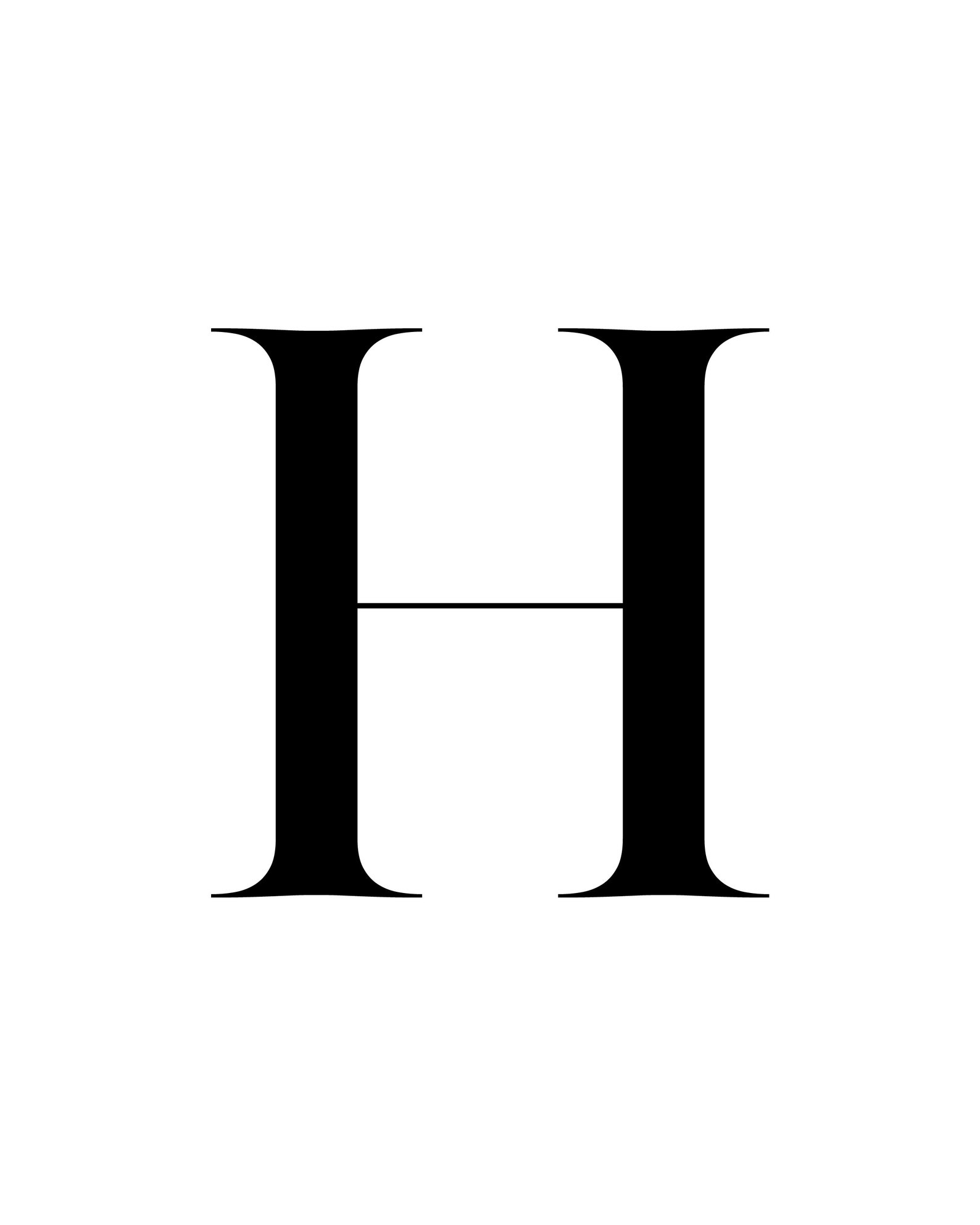 Buchstabe H Großbuchstaben | Digitale druckbare Kunst | Sofort Download ...