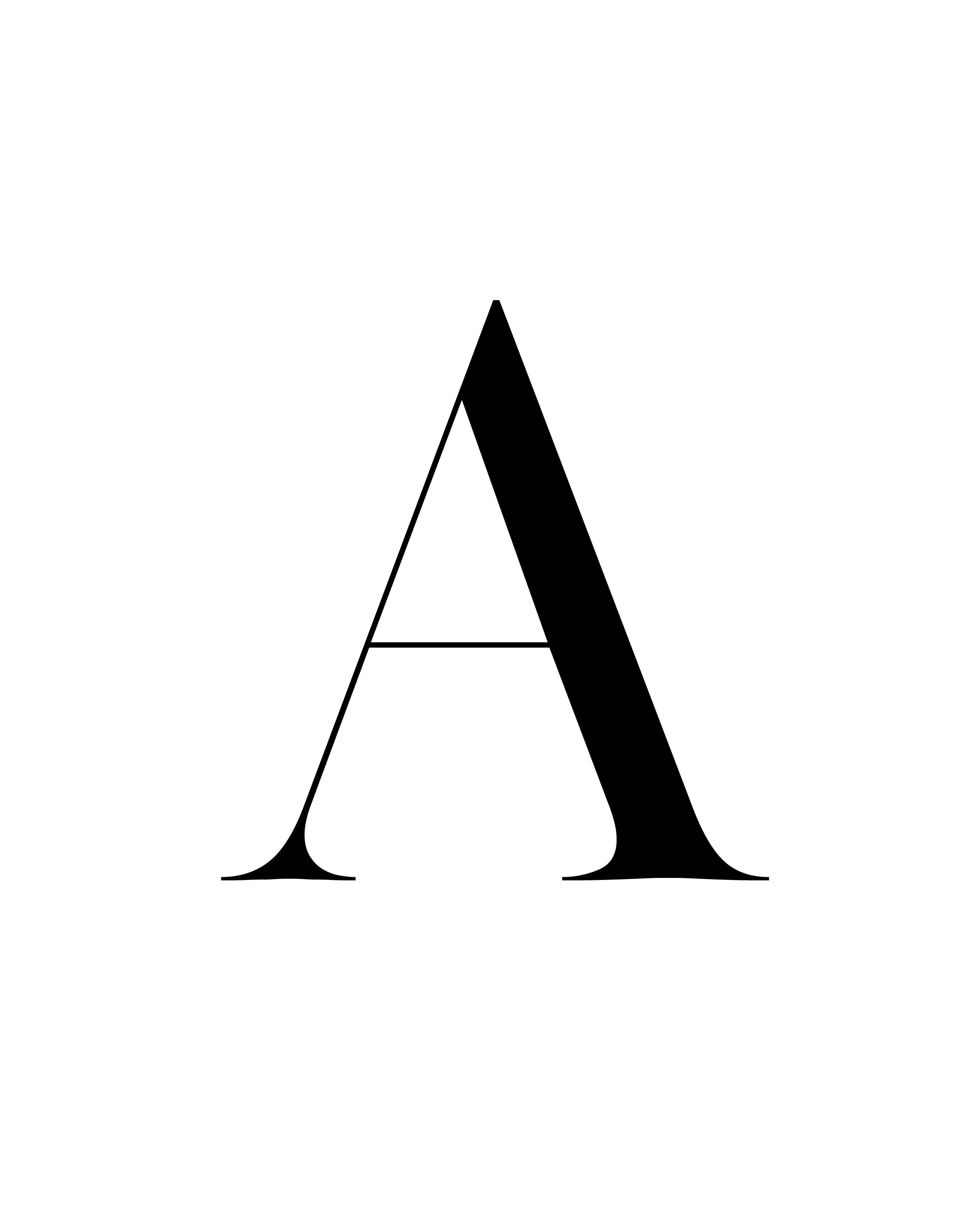 Letter A Uppercase | Digital Printable Art | Instant Download ...