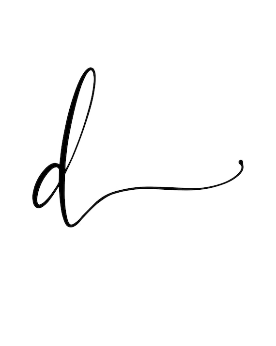 Cursive Letter D Lower Case