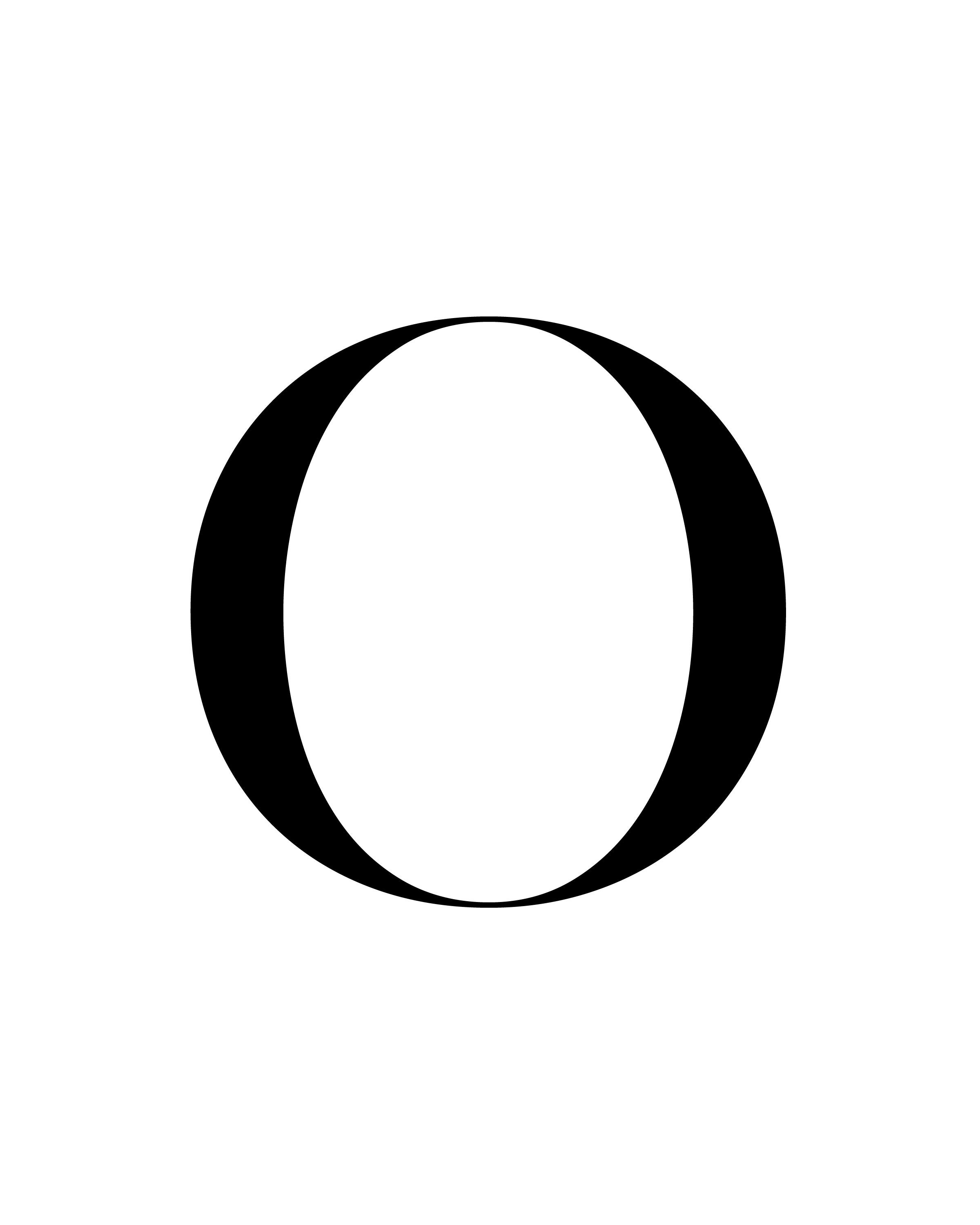 Letter O Uppercase Digital Printable Art Instant Download Minimalist ...