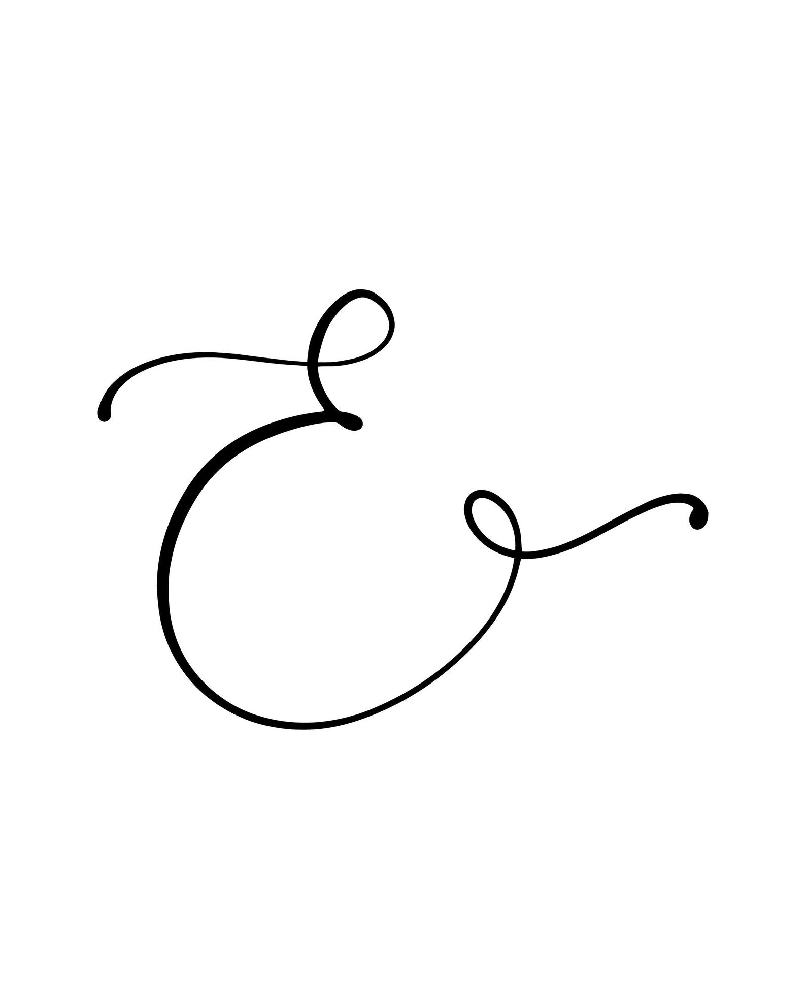 Ampersand Symbol Script | Digital Printable Art | Instant Download ...