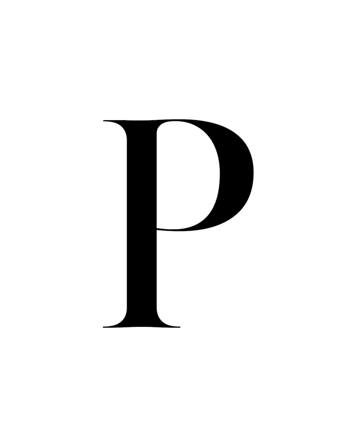 Letter P Uppercase | Digital Printable Art | Instant Download ...