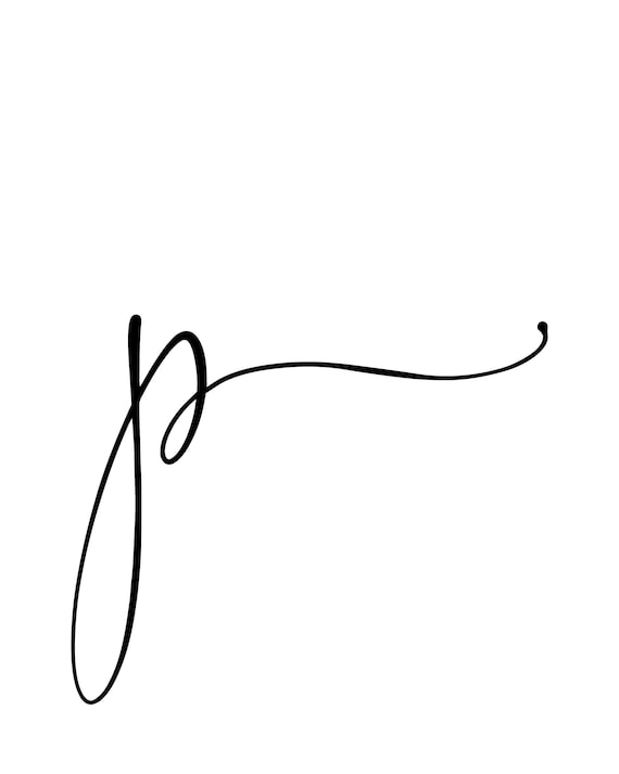 Script Letter P