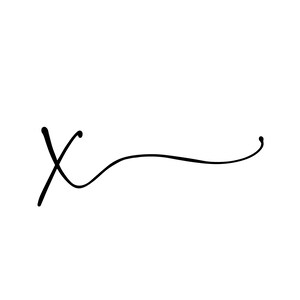 Letter X Lowercase Script | Digital Printable Art | Instant Download ...