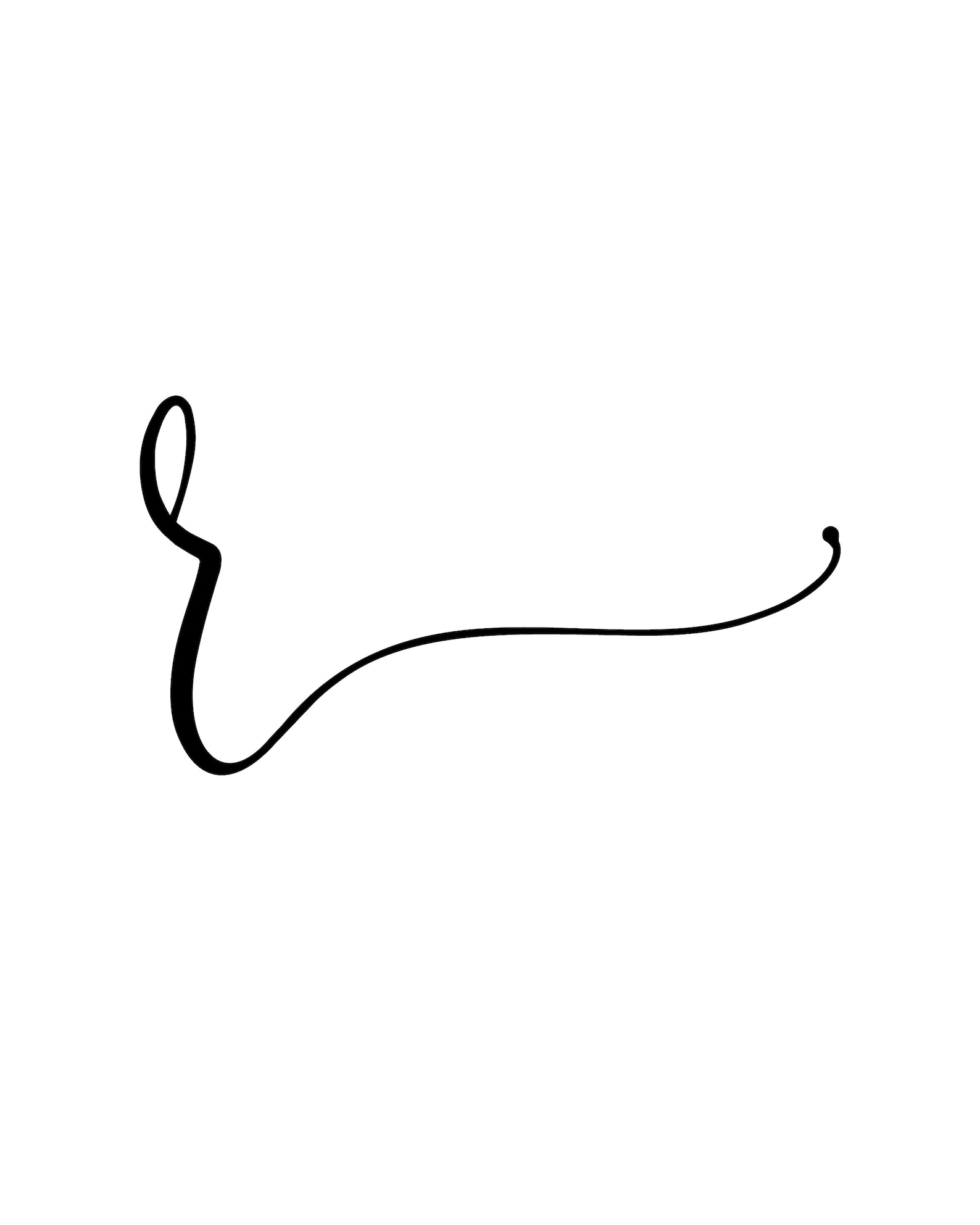 Letter R Lowercase Script | Digital Printable Art | Instant Download ...