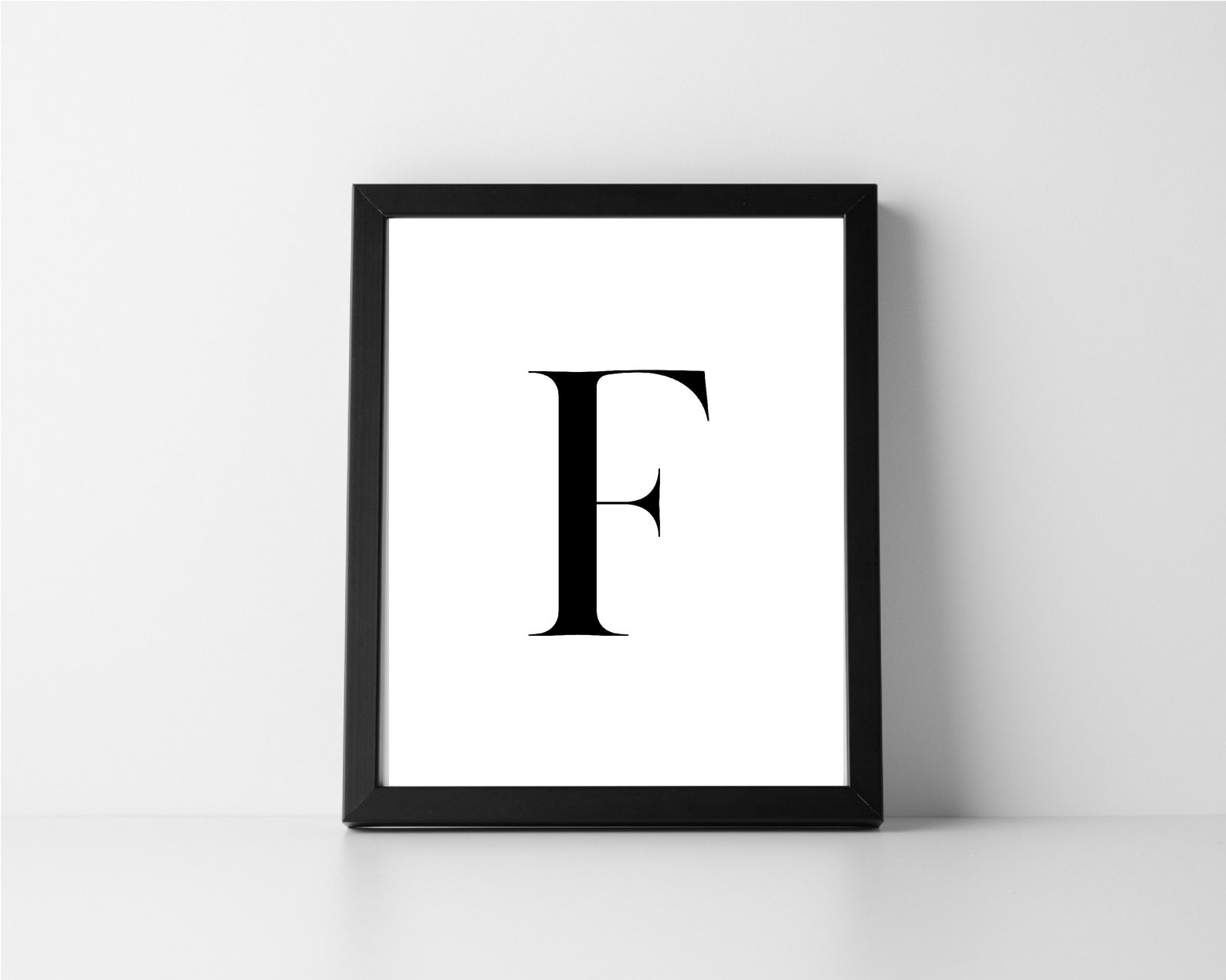 Letter F Uppercase | Digital Printable Art | Instant Download ...