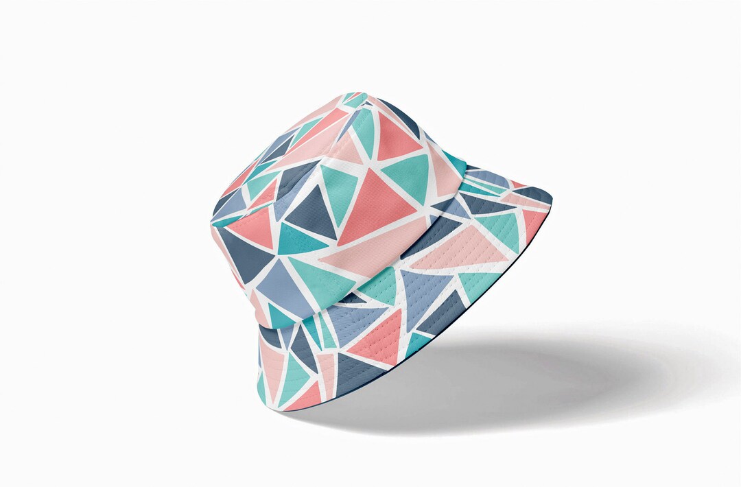 Colorful Summer Bucket Hat, Double Sided Beach Bucket Hat, Reversible ...