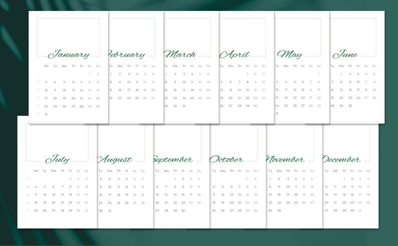 2022 Printable Planner Tropical Theme Planner Monthly - Etsy