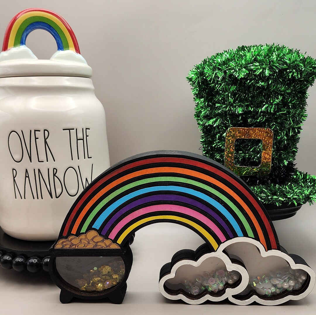 Rainbow Shaker Sign, St. Patrick's Day Rainbow Sign, St. Patty's Day ...