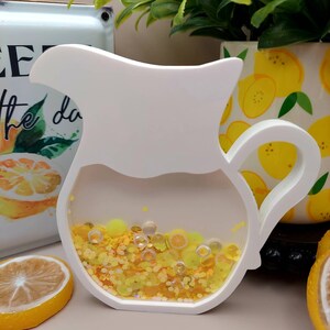 Lemonade Pitcher Shaker Sign, Lemonade Shaker, Lemon Tiered Tray Sign ...