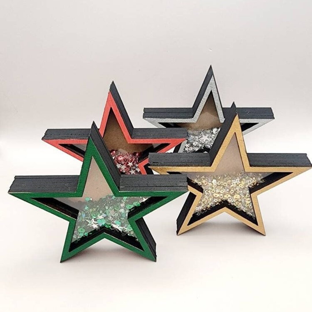 Christmas Shaker Sign, Star Shaker Signs, Christmas Decor, Christmas ...