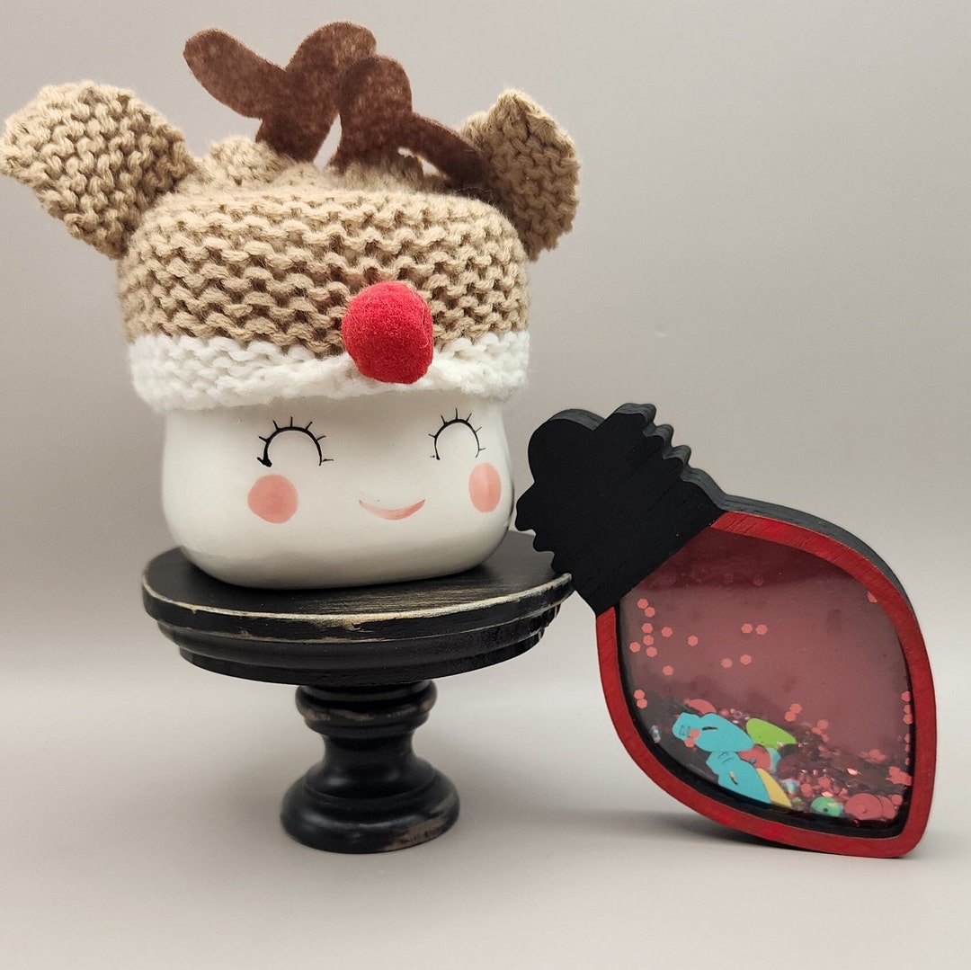 Red Ornament Shaker Sign, Shaker Signs, Christmas Decor, Christmas ...