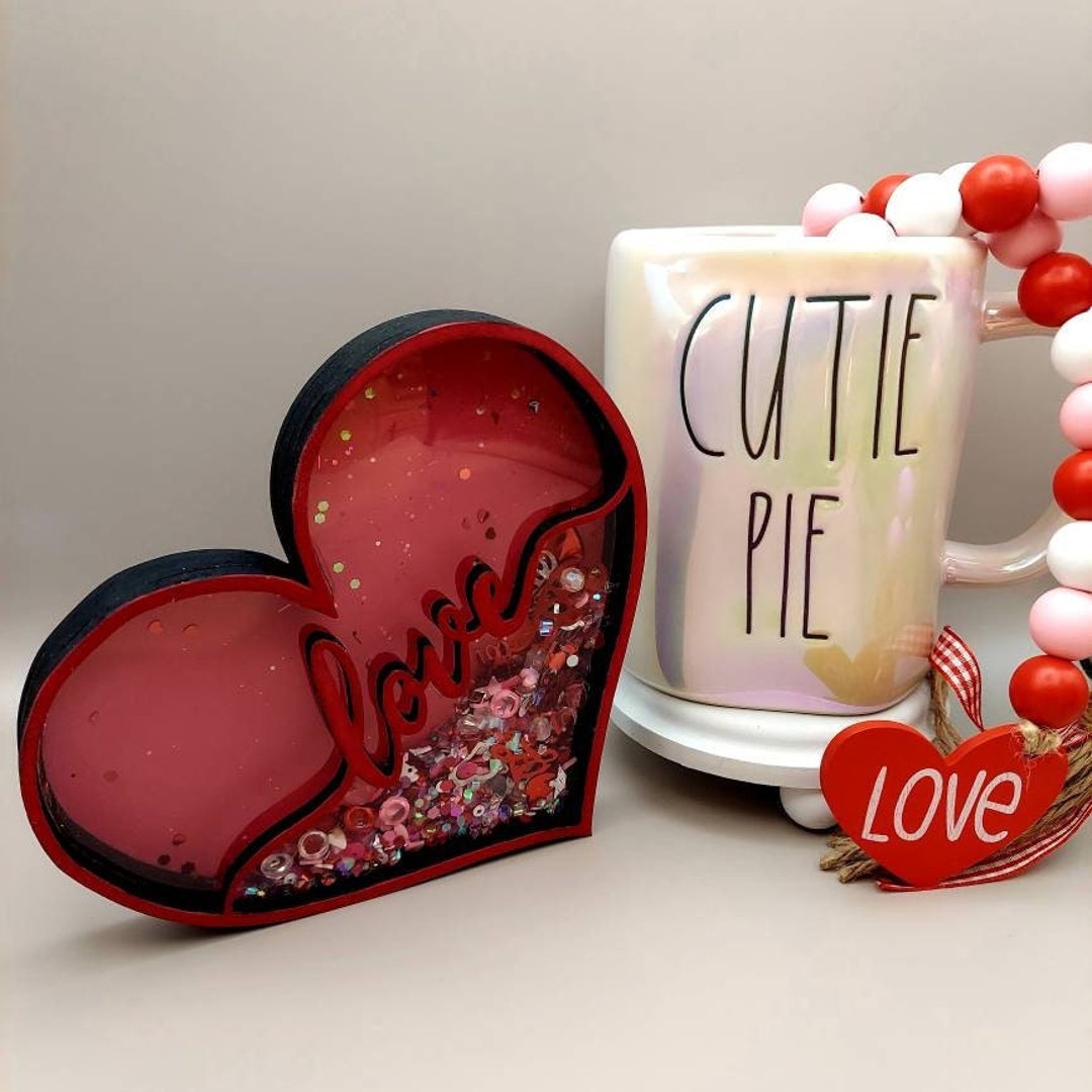 Valentine's Day Heart Shaker Sign, Heart Shaker, Valentine's Decor ...