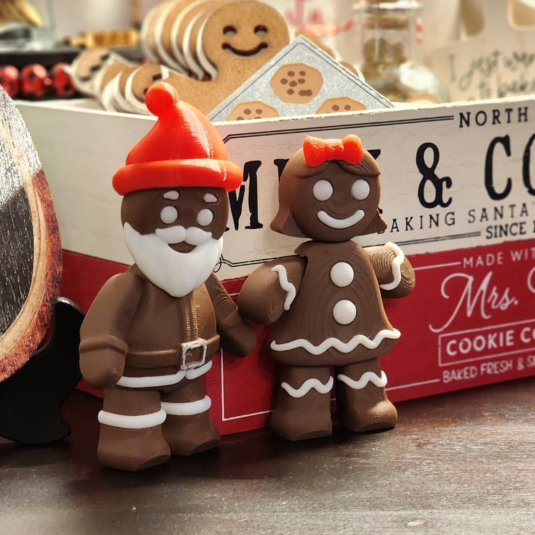 Mini Gingerbread Man & Woman, Gingerbread Christmas, Christmas Tiered ...
