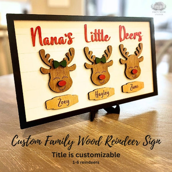Reindeer Sign - Etsy