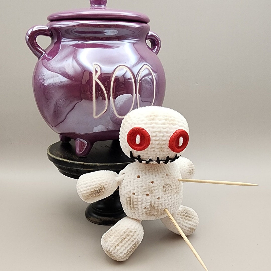 Voodoo Doll, 3D Printed Hand-painted Voodoo Doll, Halloween Decor, Goth ...