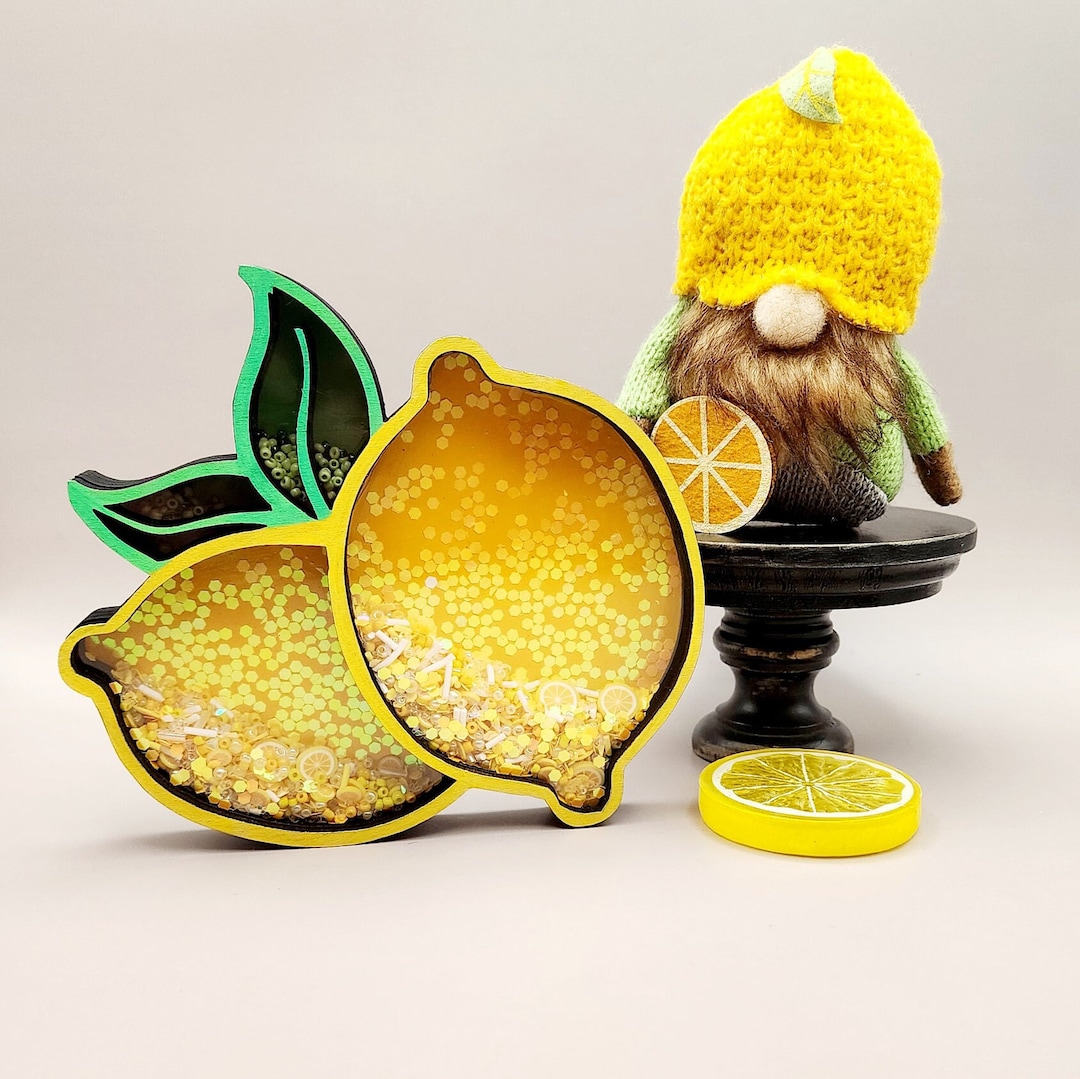 Lemon Shaker Sign, Shaker Sign, Lemon Tiered Tray Sign, Lemon Decor ...