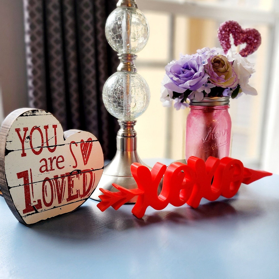 Valentine's Decor, XOXO Arrow Sign, Red XOXO Sign, Valentine's Day Sign ...