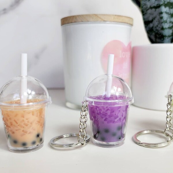 Boba Tea Keychain - Etsy