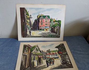 Paris Street Scene | Etsy