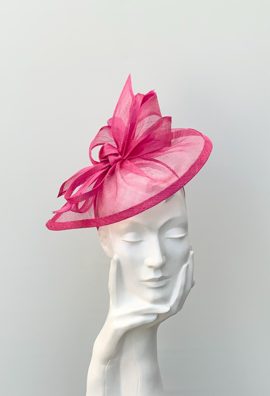 Cerise Pink Fascinator: Races, Wedding Guest, Christening - Etsy