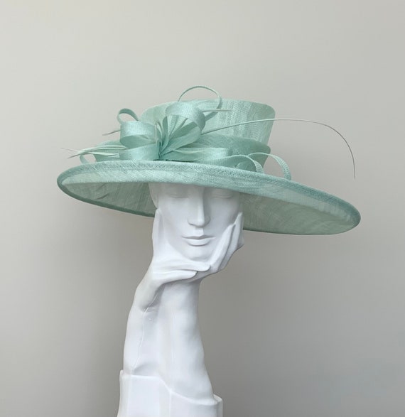 Mint Green Wedding Occasion Hat Etsy