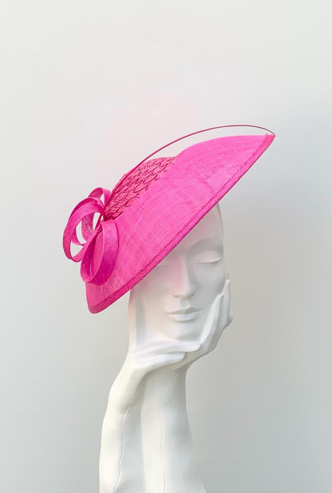 Cerise Pink Hatinator Fascinator Hat: Ascot Races Ladies Day Headpiece ...