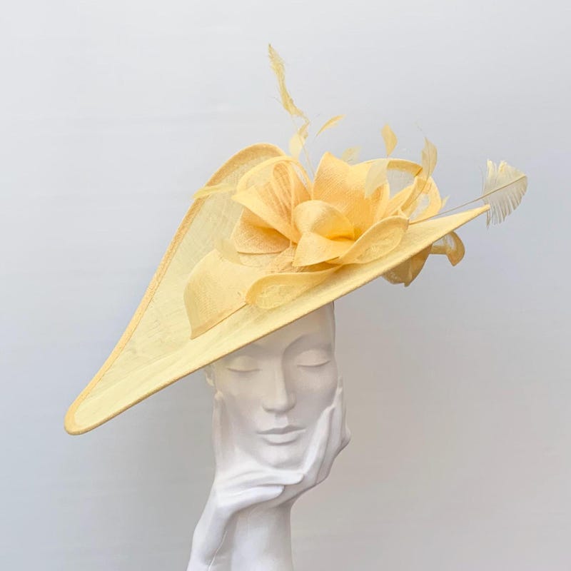 Yellow Fascinators for Weddings - Etsy UK