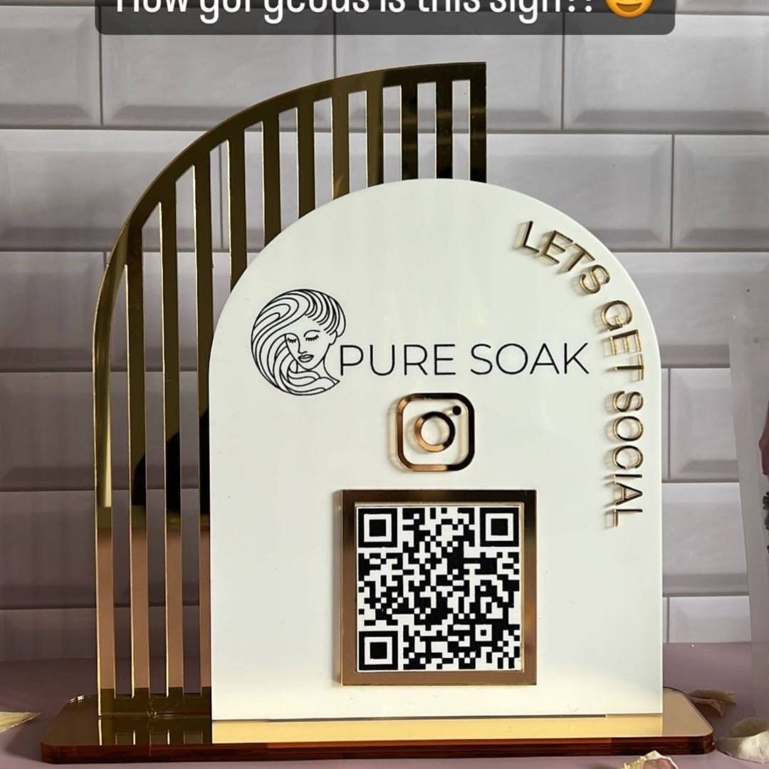 QR Code Stand Doubled Arched Design - Etsy