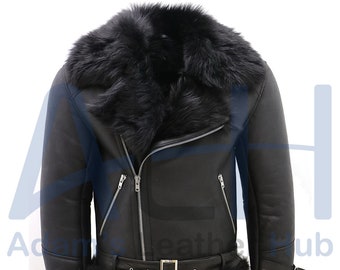 Leather Jacket Cross Zip - Etsy