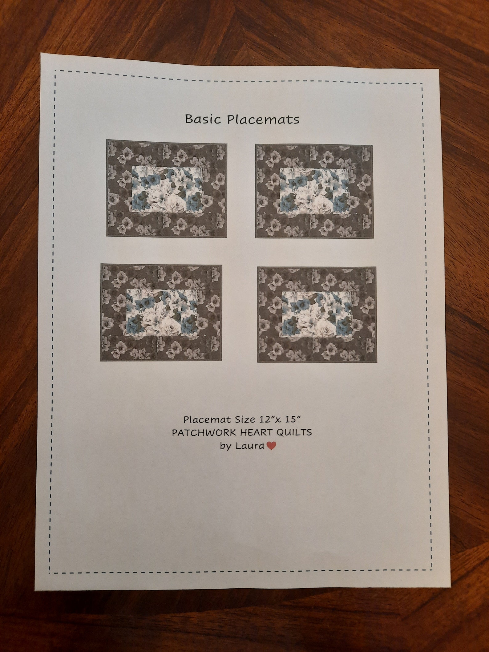 Basic Placemats PDF Pattern Download - Etsy